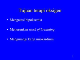 Terapi oksigen | PPT