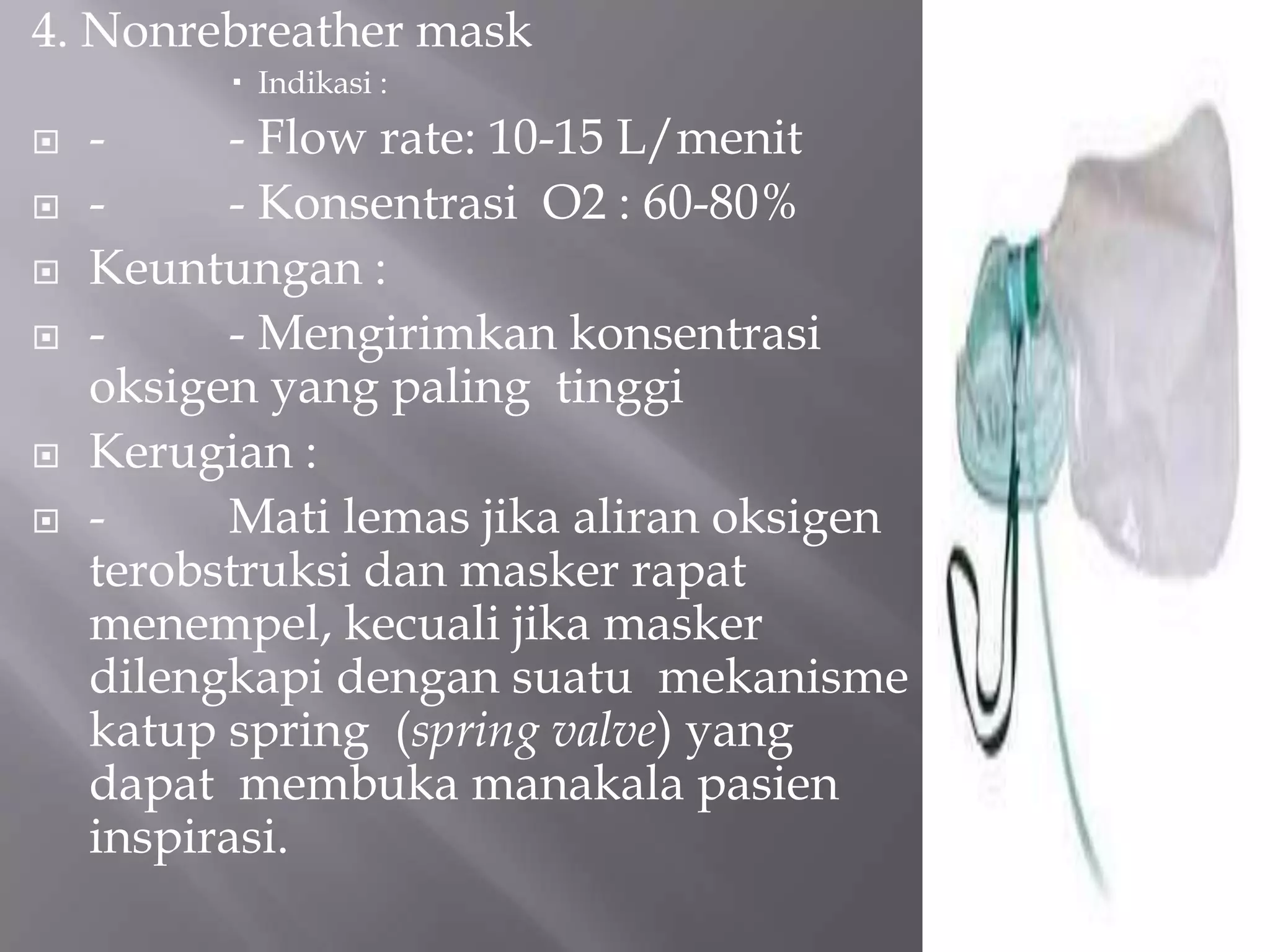 penggunaan teraphy oksigen | PPTX