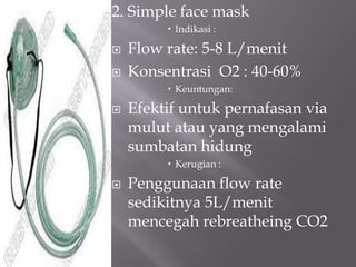 penggunaan teraphy oksigen | PPTX