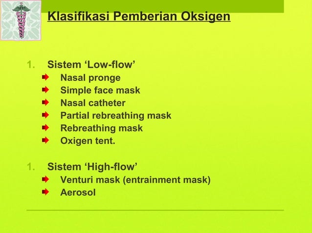 Terapi Pemberian Oksigen | PPT