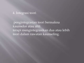 Terapi pendekatan integratif | PPTX