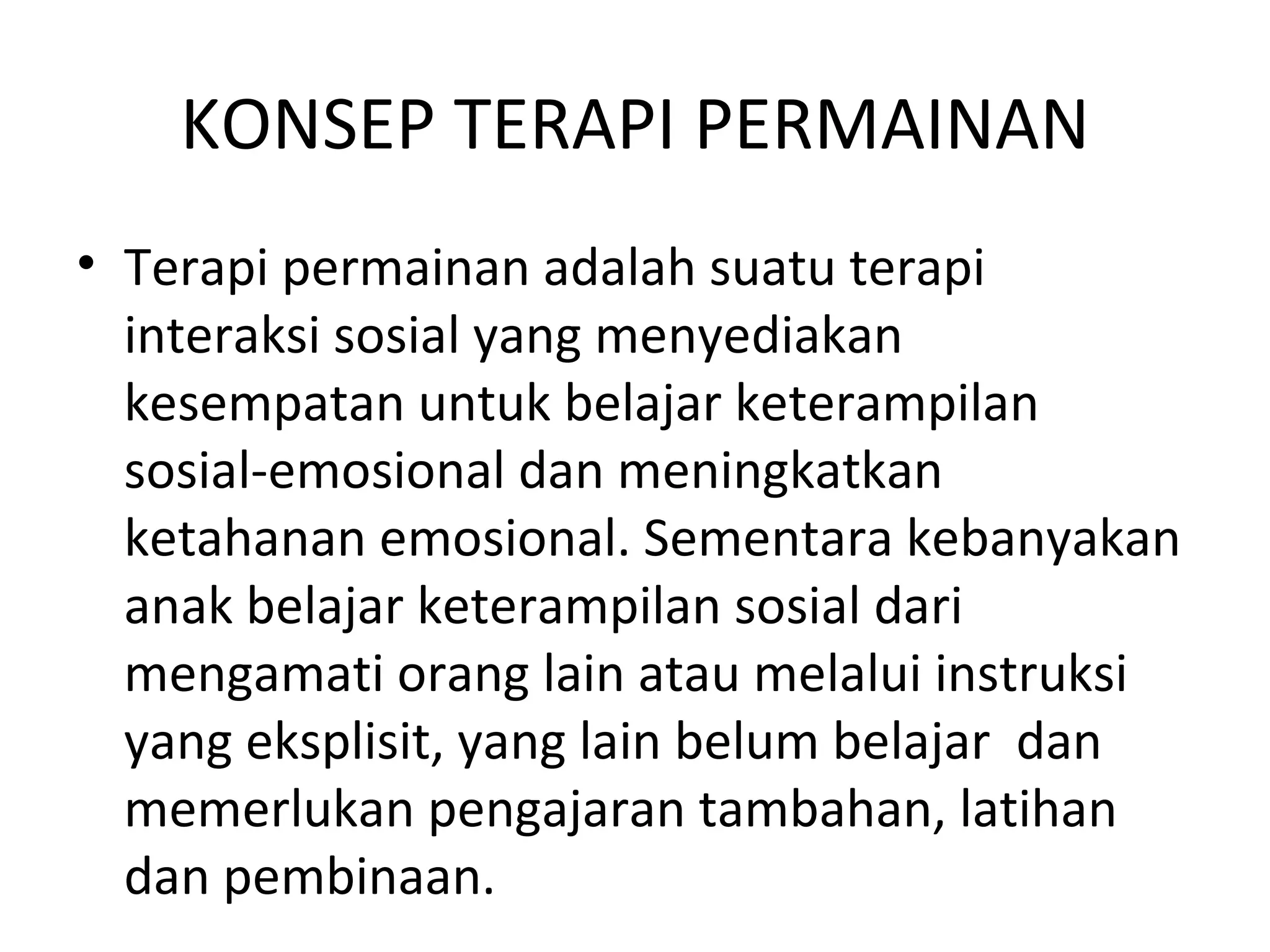 Terapi permainan | PPT