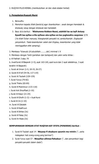 Terapi ruqyah untuk kesuburan dan kehamilan | DOCX