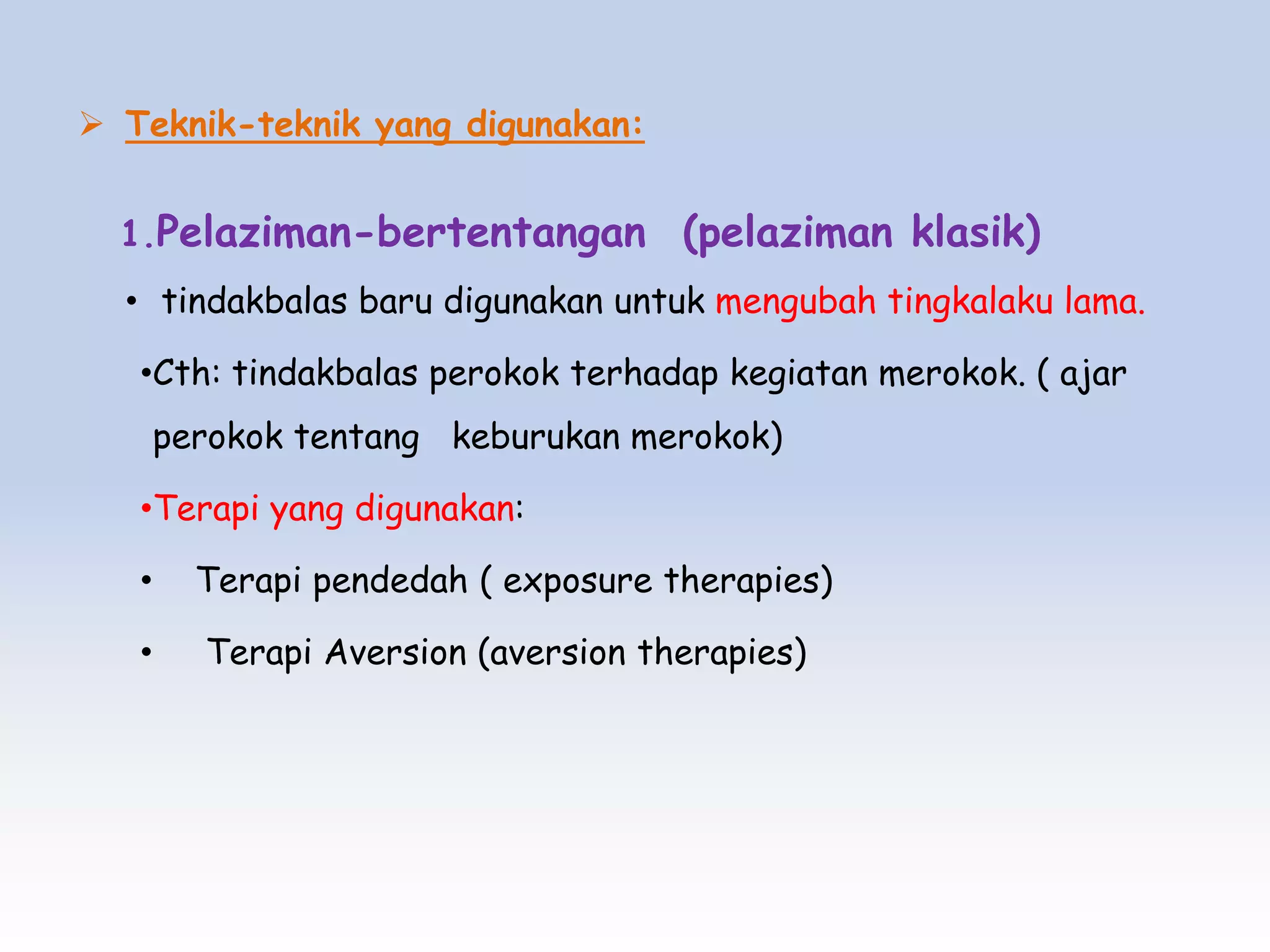 Terapi tingkahlaku | PPTX