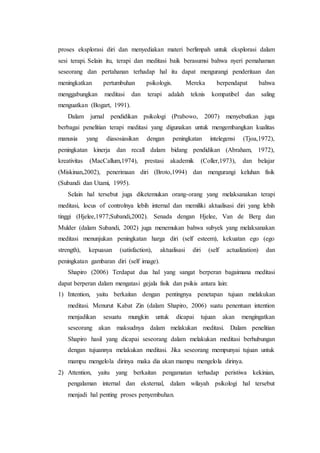 Terapi tranpersonal by okta UNS Surakarta | PDF