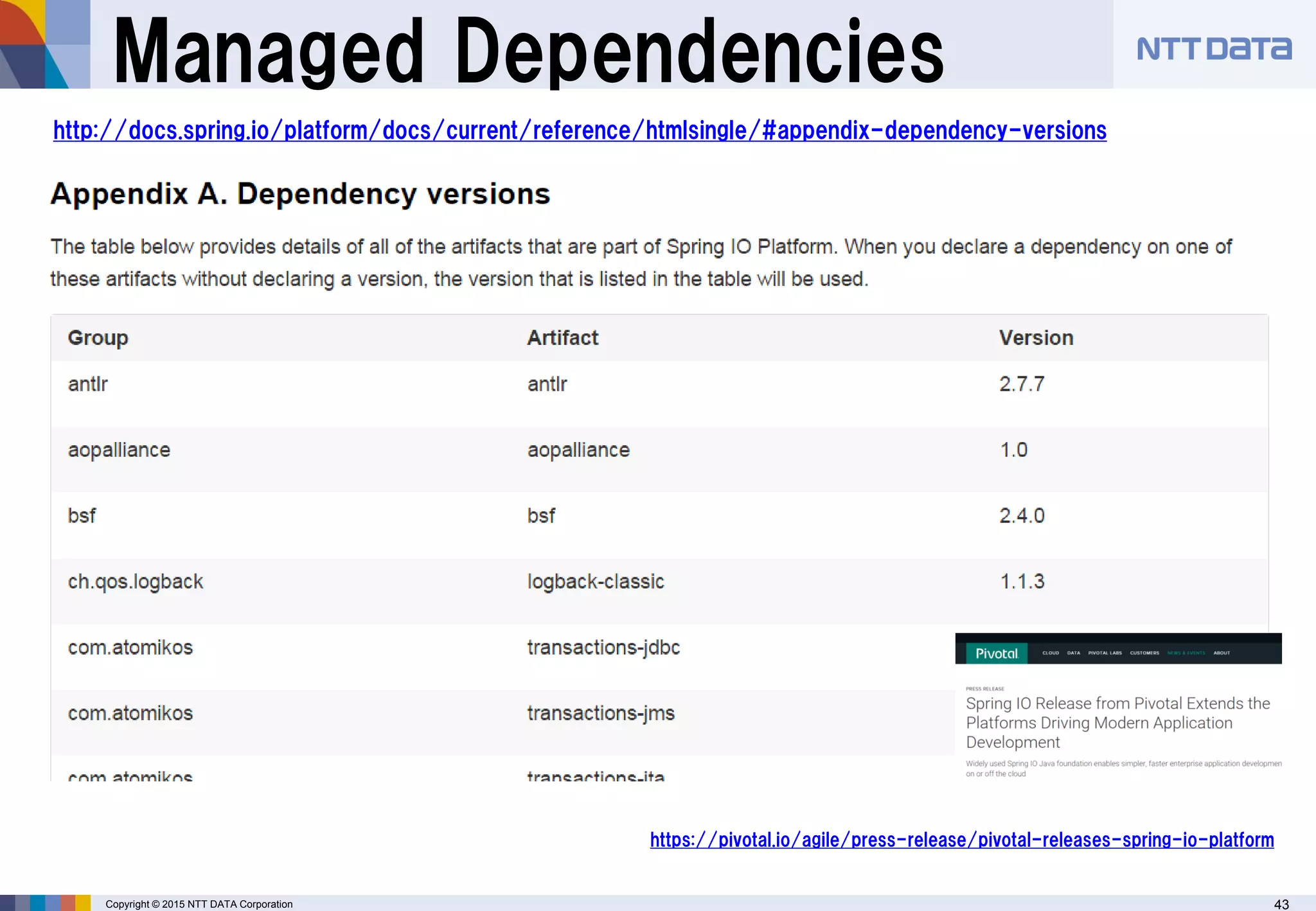 TERASOLUNA Framework on the Spring IO Platform | PDF