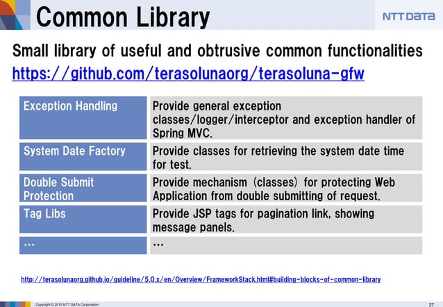 TERASOLUNA Framework on the Spring IO Platform | PDF