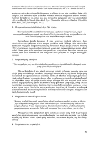 Teras pemikiran abu hamid al ghazali pemangkin kemenjadian sahsiah ...