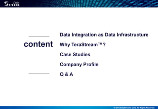 Tera stream for datastreams | PPT