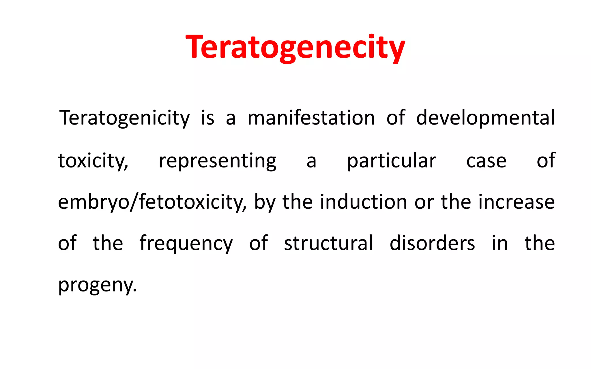 Teratogenecity | PPTX