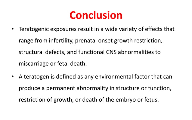 Teratogenecity | PPTX | Pregnancy | Reproductive Health