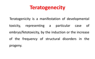 Teratogenecity | PPTX