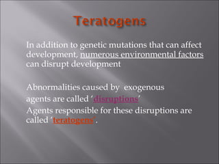 Teratogens | PPT