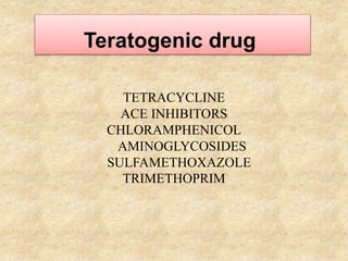 Teratogens | PPTX