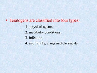 Teratogens | PPTX