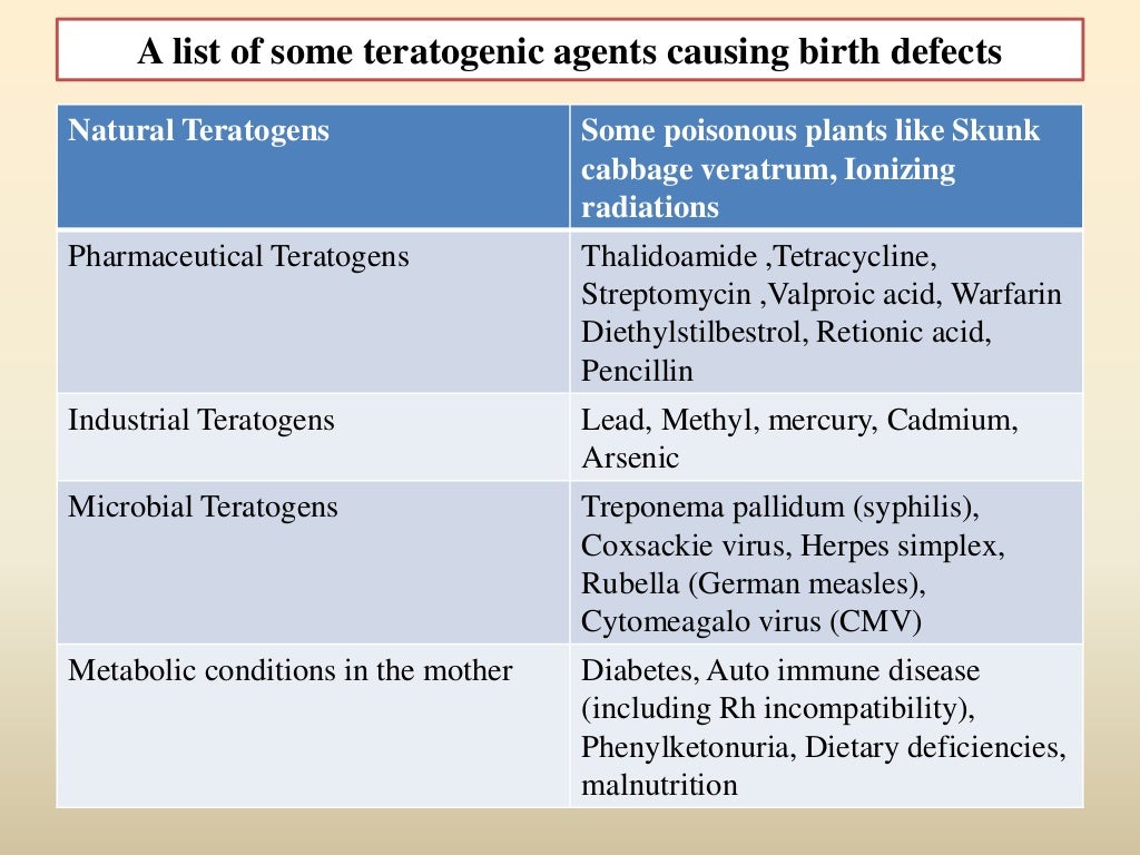 Teratogens