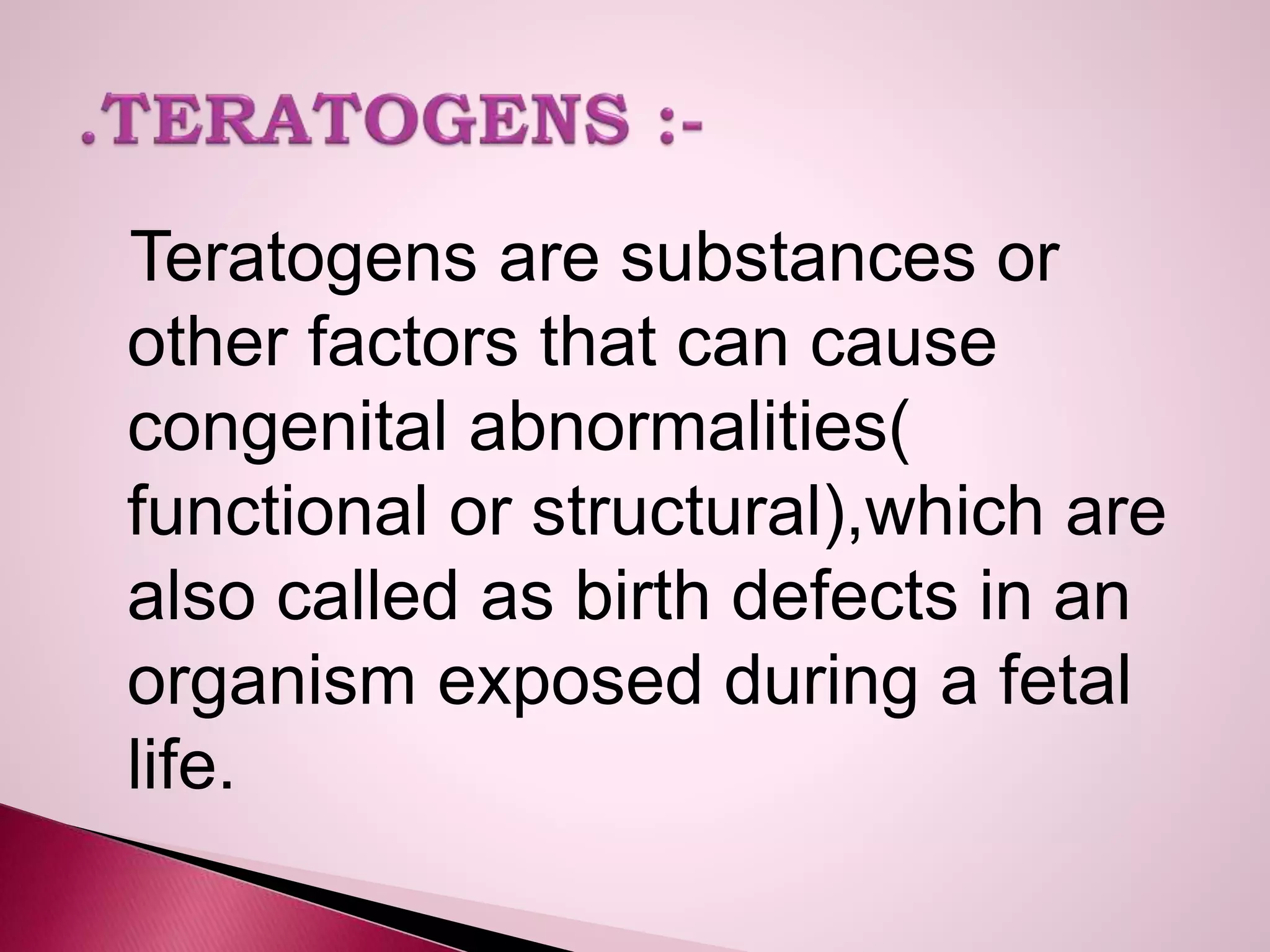 Teratogens And Cleft Types | PPTX