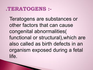 Teratogens And Cleft Types | PPTX