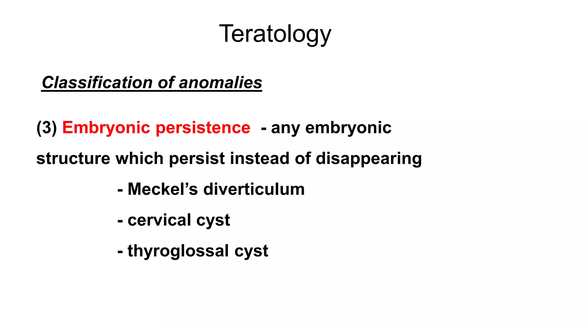 Teratology | PPTX