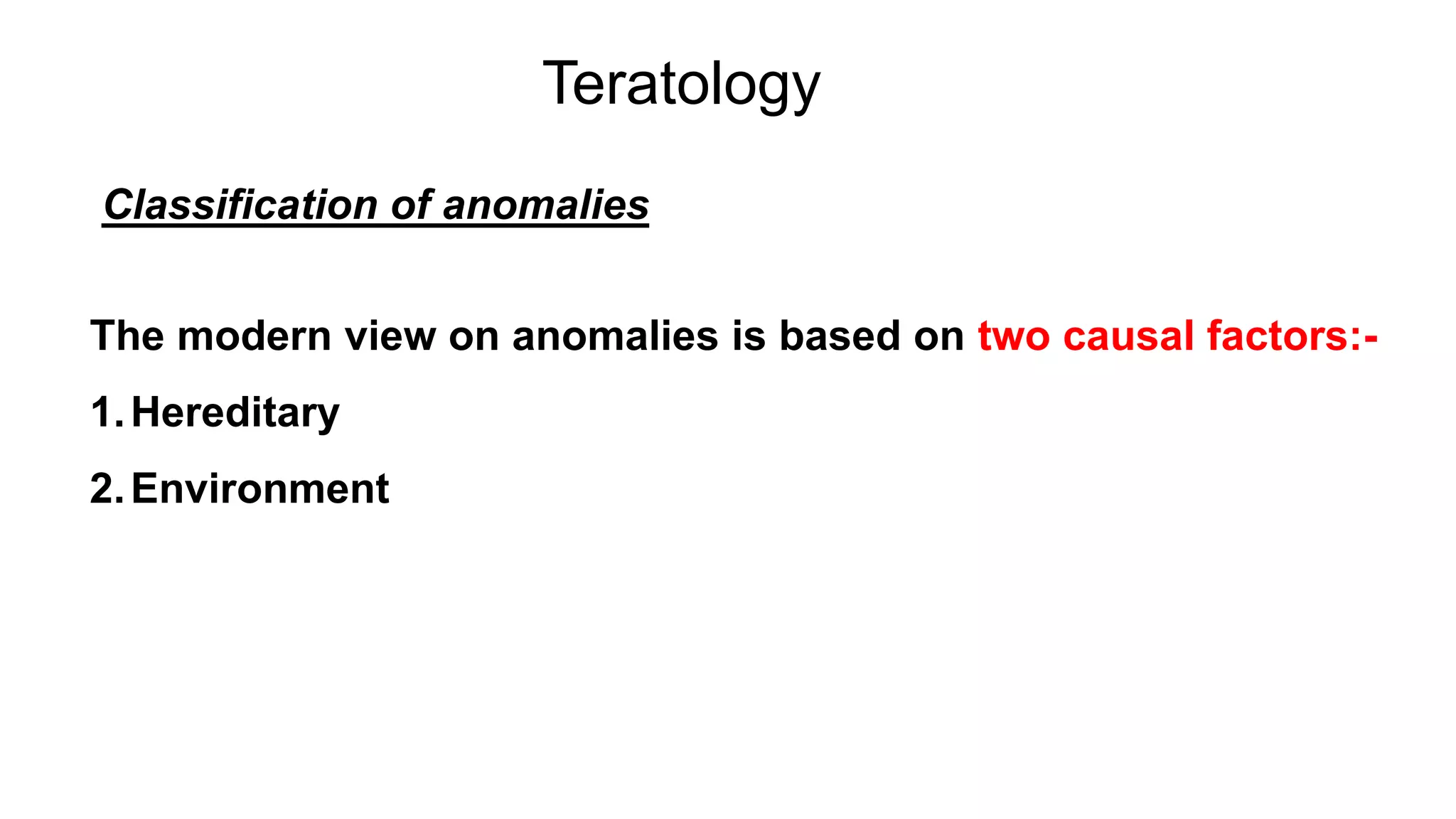 Teratology | PPTX