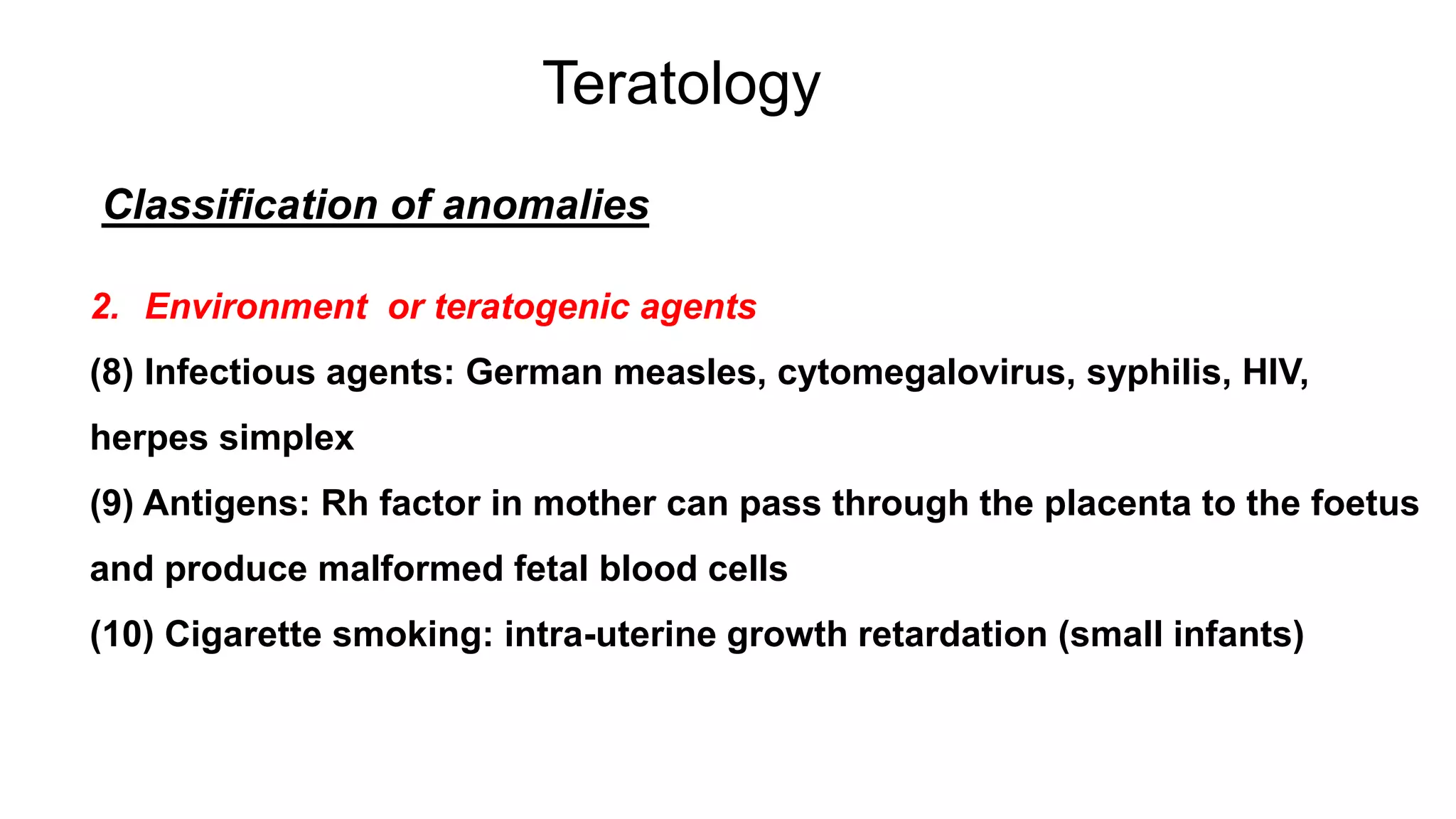 Teratology | PPTX
