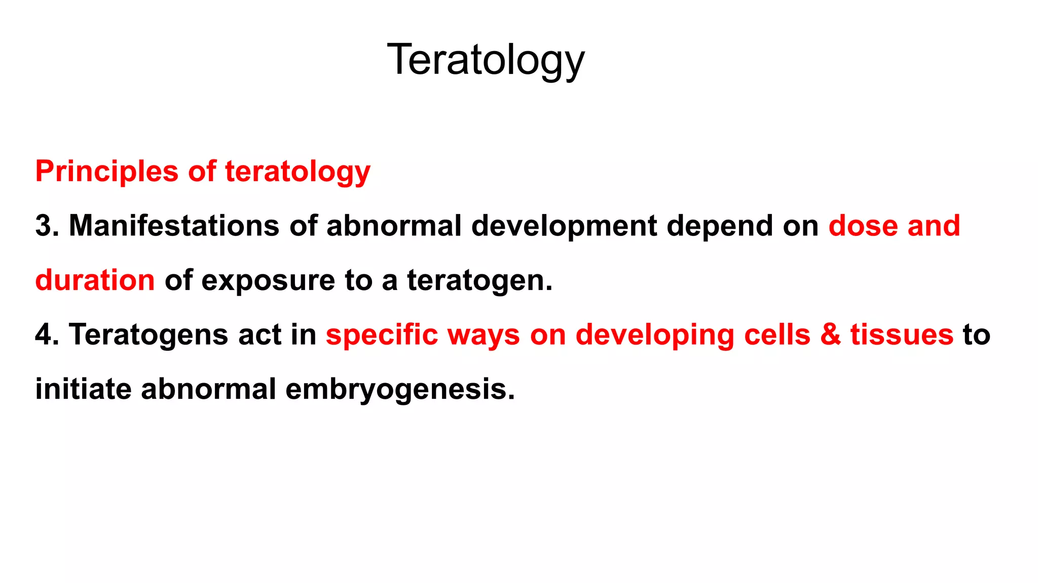 Teratology | PPTX