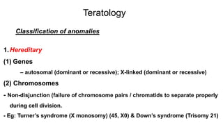 Teratology | PPTX