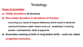 Teratology | PPTX