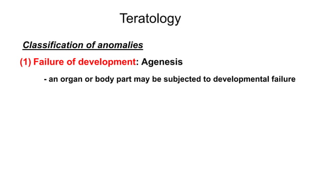 Teratology | PPTX