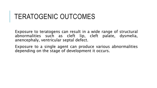 TERATOLOGY.pptx | Pregnancy | Reproductive Health