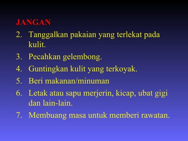 Terbakar Dan Melecur | PPT