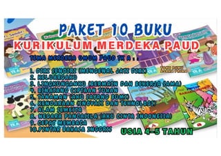 Paket 10 Buku Kurikulum Merdeka PAUD Usia 5-6 Tahun | PPT