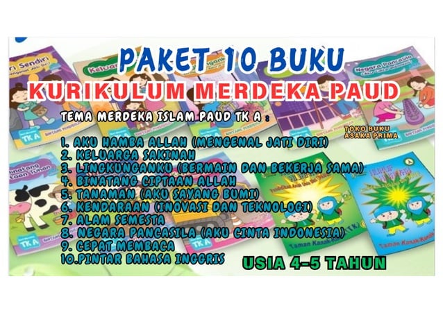 Jual Buku PAUD Merdeka Terbaru - PAUD TK B 2025 | PDF