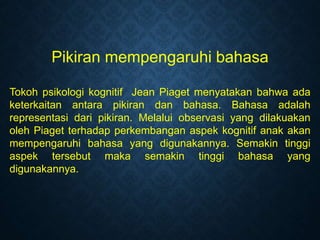 hubungan bahasa dan pikiran | PPTX
