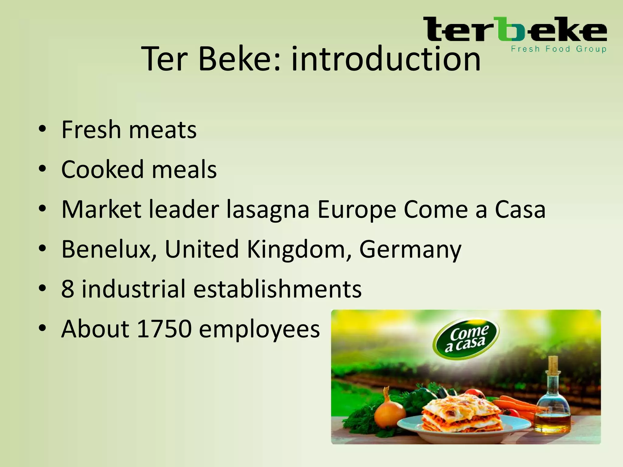 Ter beke company (euronext) financial statistics ppt | PPTX