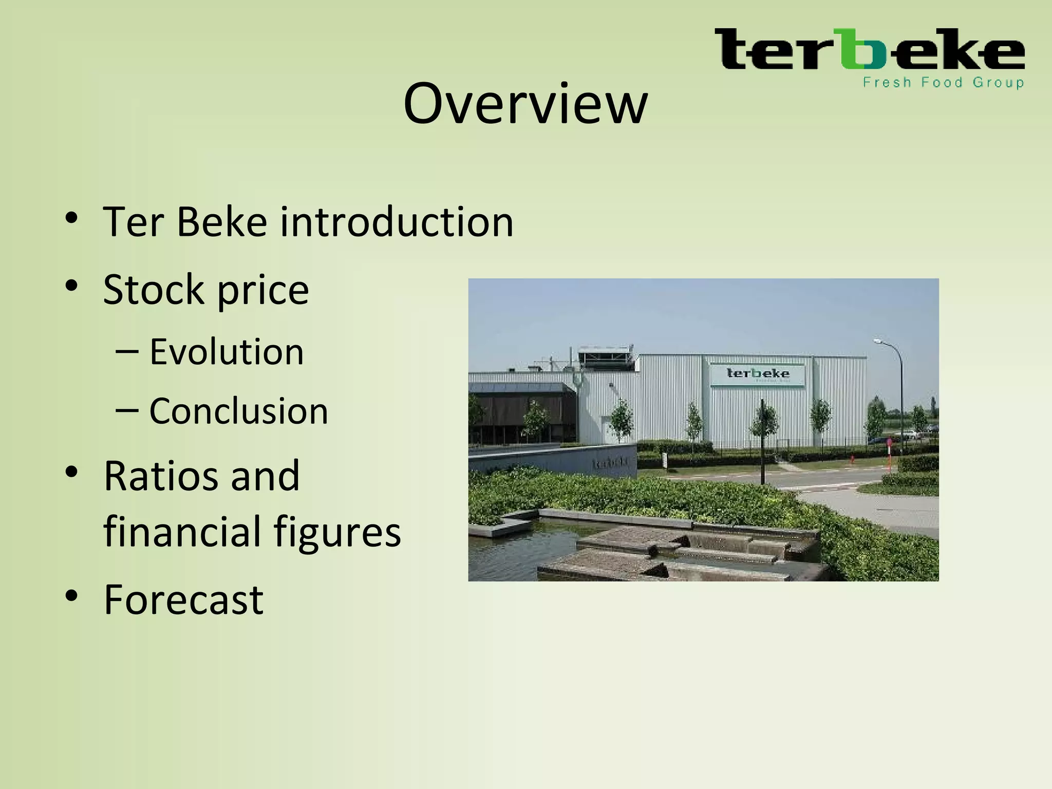 Ter beke financial analysis | PPT