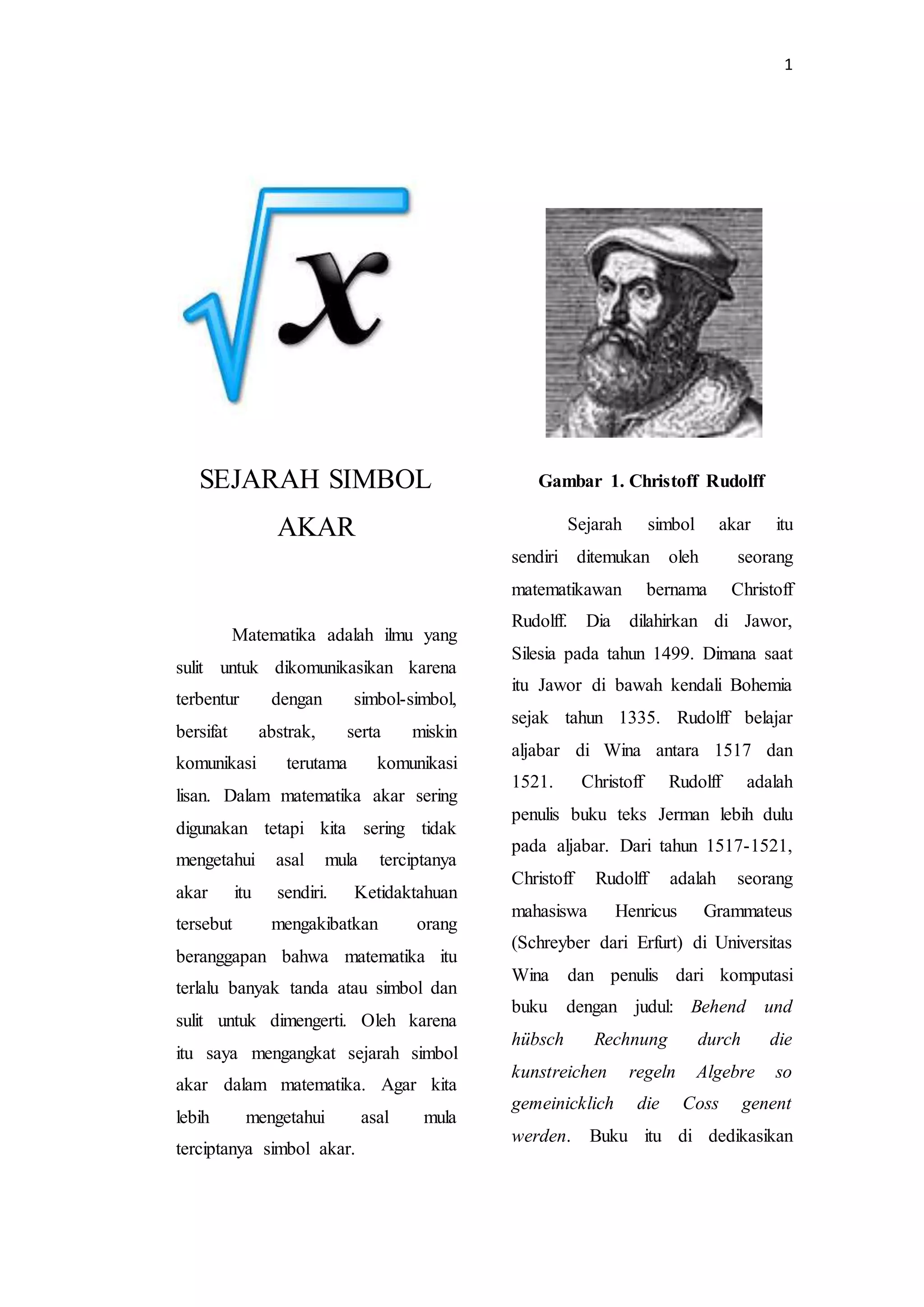 SEJARAH SIMBOL AKAR | DOCX