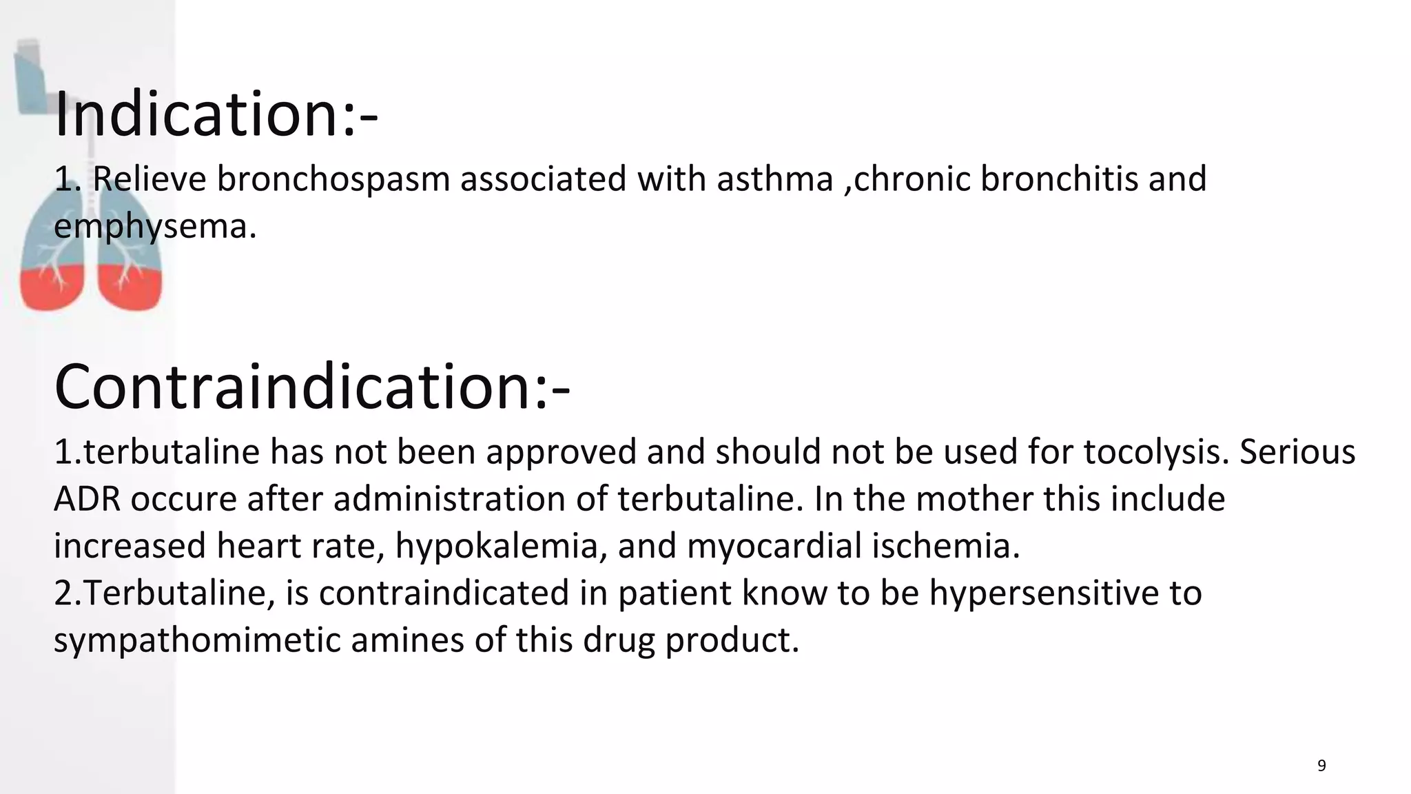 TERBUTALINE MEDICINAL CHEMISTRY.pptx