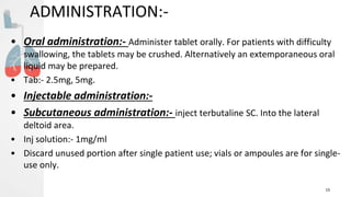 TERBUTALINE MEDICINAL CHEMISTRY.pptx