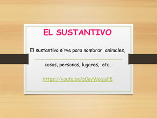 Los sustantivos | PPT