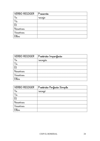Tercertrimestre1 actividades verbos | PDF