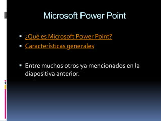 ¿Qué Es Power Point? | PPTX