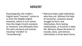 Imagination and Memory | PPTX