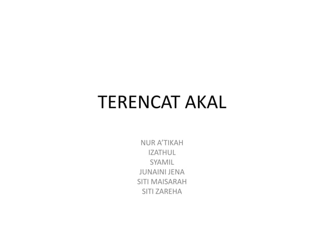 Terencat akal | PPTX