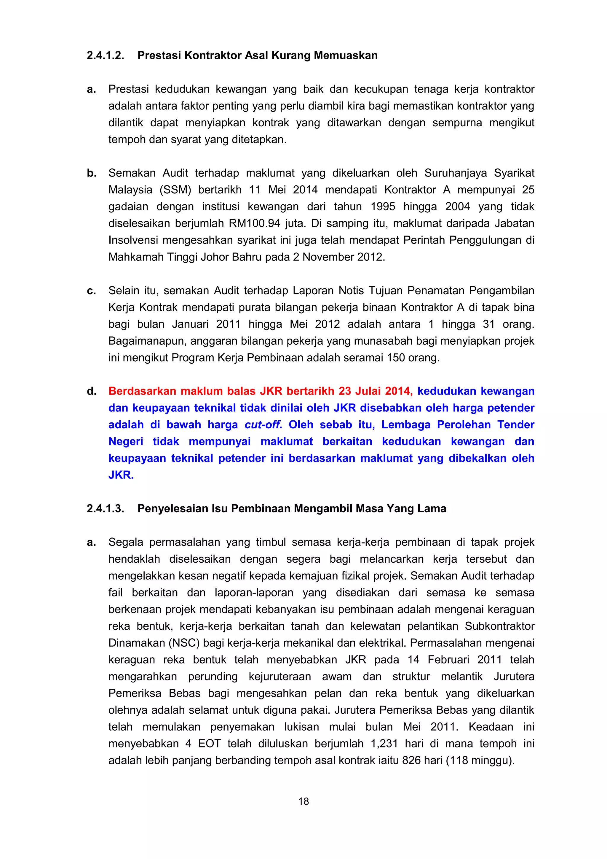 Laporan Ketua Audit Negara Tahun 2013 Siri 3 - Terengganu | PDF