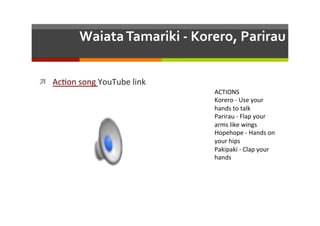 Te reo command action words sessions | PDF