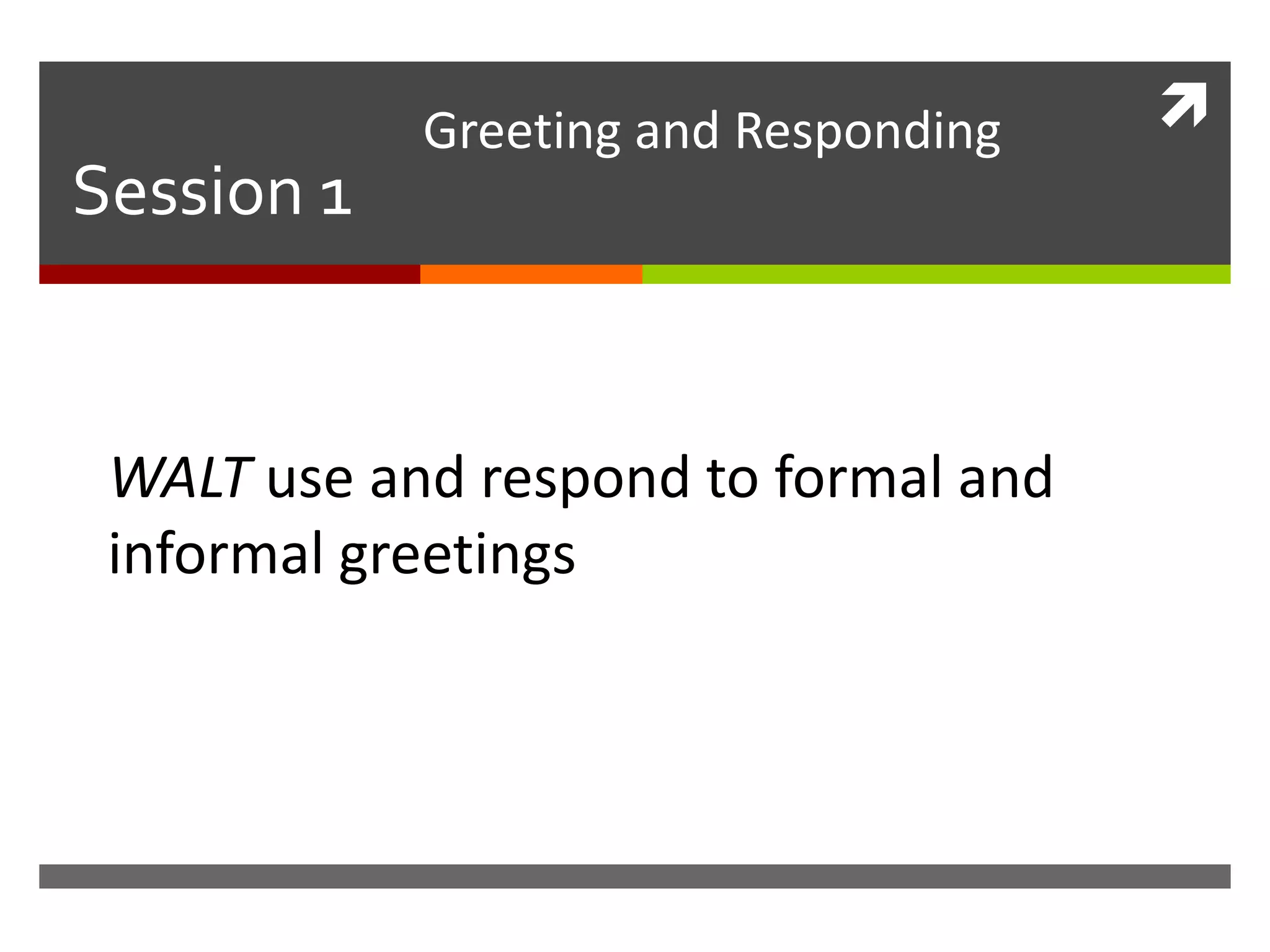 Te reo greetings part 1 session 1 3 | PPTX