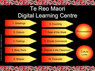 Te Reo Maori Digital Learning Centre by Justine Driver | PPSX