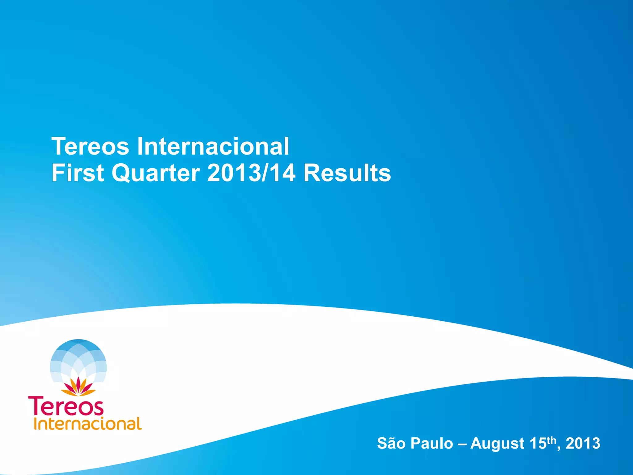 Tereos apresentacao 1_q14_eng | PDF