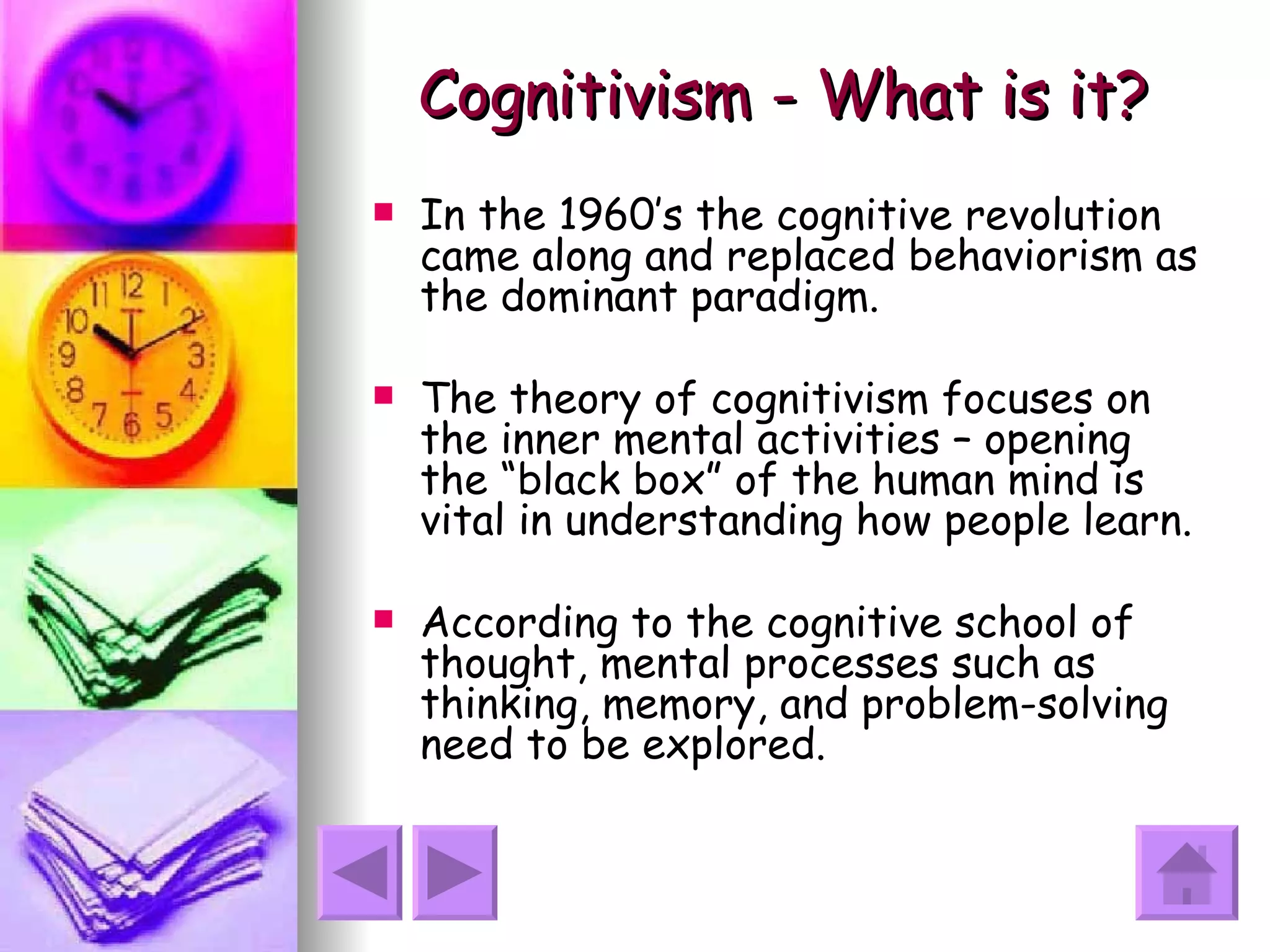 Teresa B. - Cognitivism | PPT
